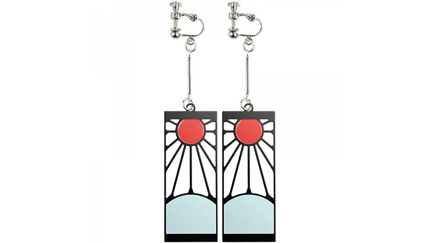 New fashion trend: Tanjiro earrings from Demon Slayer manga