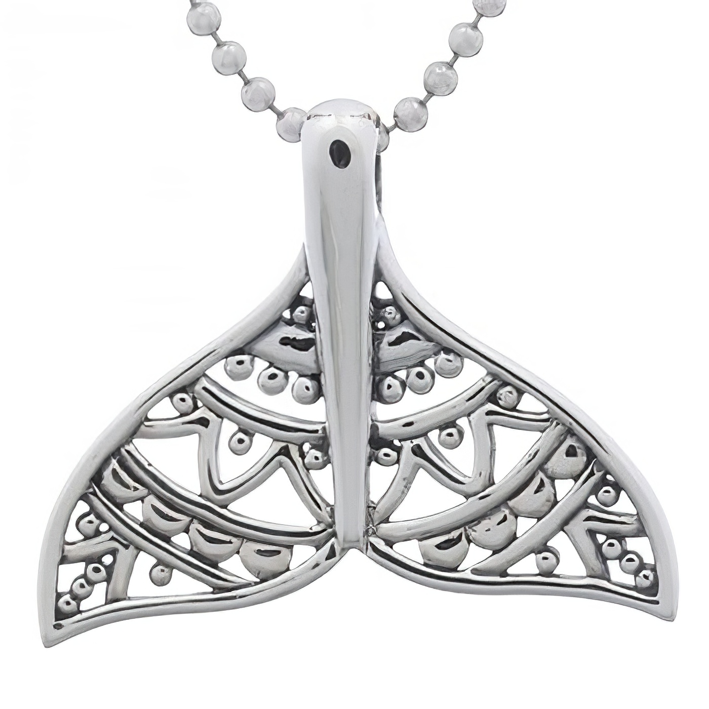 Tales Of Whale Sterling Silver Vintage Large Pendant by BeYindi
